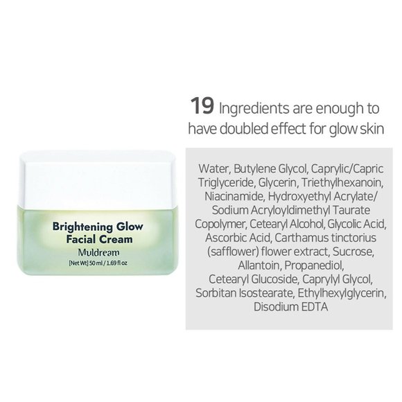 muldream | Skincare | Muldream Seoul Brightening Glow Facial Cream Nib ...
